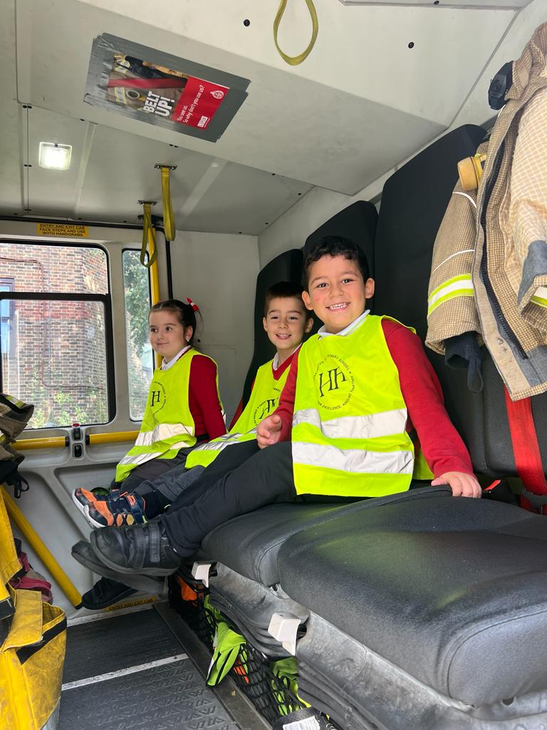 Harrington Hill Primary School | Fire Engine Visit for EYFS!